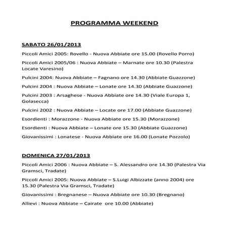 Programma weekend 03 | PDF