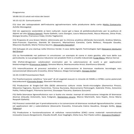 Programma workshop firenze | PDF