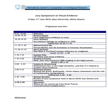 Visual Aids in the Court Room. Evidence Presentations- | DOCX