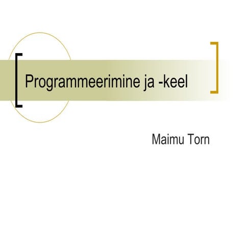 Programmeerimine | PPT