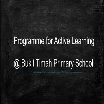 Programme for active learning btps | PPT | Secondary Education | Education