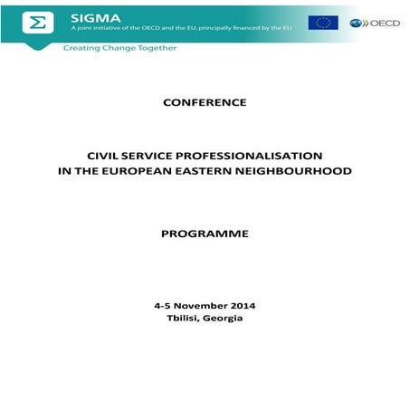 Programme and Participants List for the SIGMA Civil Service Conference ...