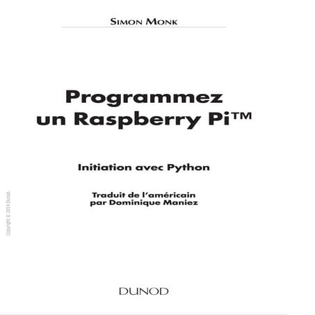 Programmez Un Raspberry Pi Initiation Avec Python Simon Monk Z Pdf 