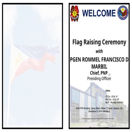 Program (MFRC) for MONDAY FLAG RAISING CEREMONY | PPTX