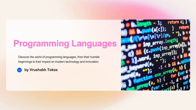 Programming Languagespptx