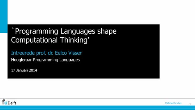 Programming languages shape computational thinking | PPT Programming languages shape computational thinking | PPT