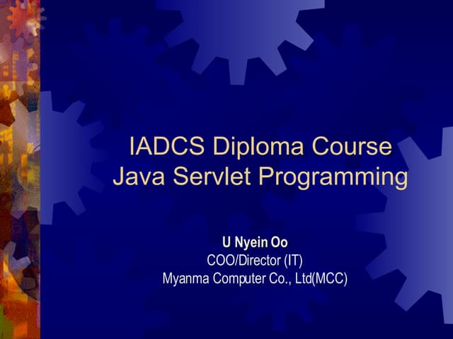 Programming Server side with Sevlet | PPT Programming Server side with Sevlet | PPT