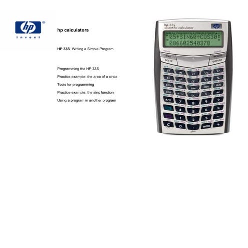 Programming 33s simple | PDF