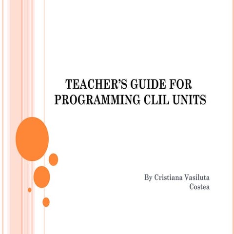 Programming a clil unit | PPT