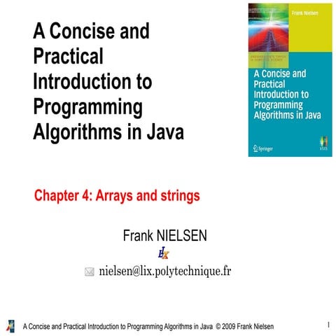 Chapter 4 A Concise And Practical Introduction To Programming Algorithms In Java Ppt