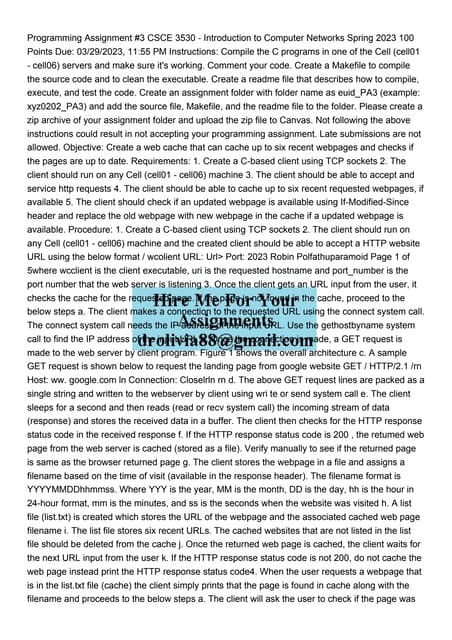 Programming Assignment 3 Csce 3530 Introduction To Computpdf 4558