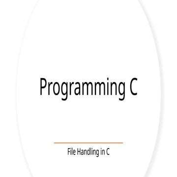 Programming C File Handling File Operation Pptx Operating 1419