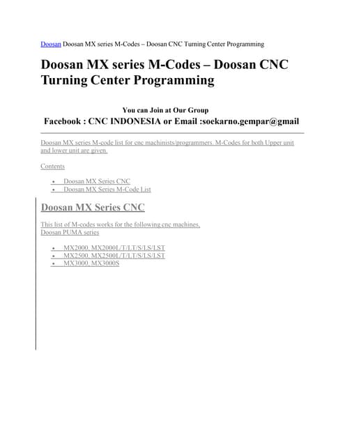 Complete okuma lathe g and m codes | PDF