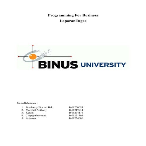 Programming for business | PDF