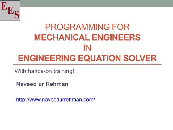 Performing Iterations in EES | PPTX | Chemistry | Science