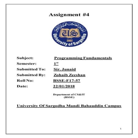 Programming Fundamentals Pdf 