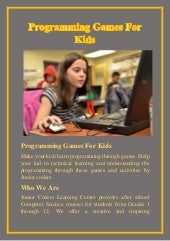 Programming Games For Kids