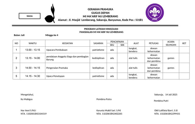 PROGRAM LATIHAN MINGGUAN DAN 3 BULANAN PENGGALANG.pdf