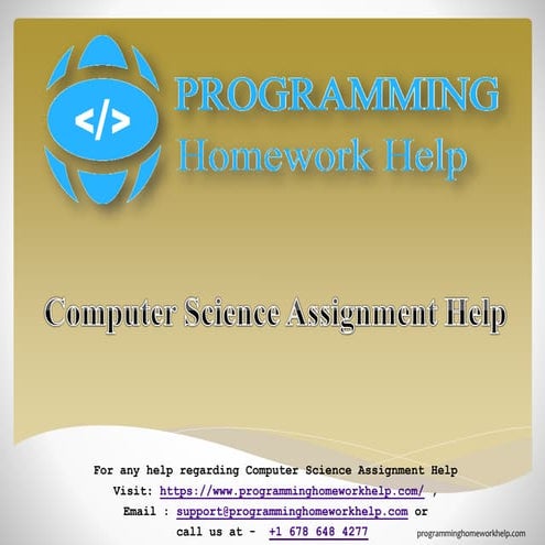 Computer Science Assignment Help Ppt