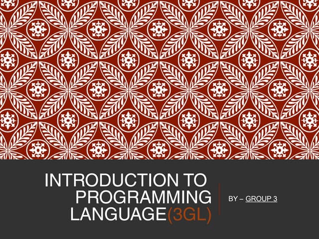 Programming Introduction Ppt 0783