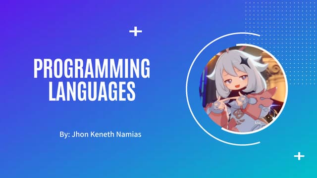 Programming Languagespptx