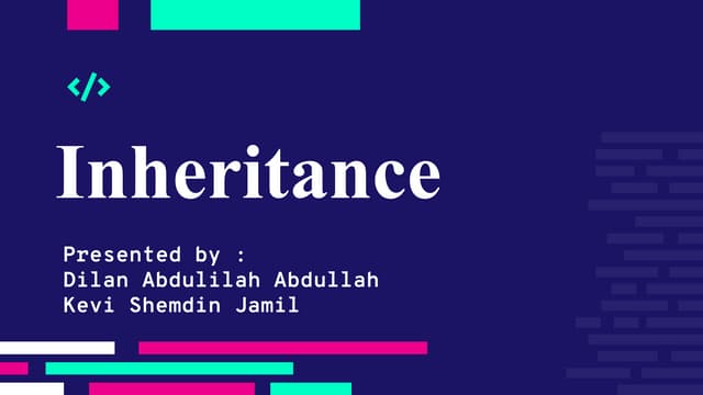 Multi level inheritence | PPTX