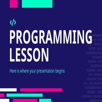 Programming Lesson by Slidesgo.hereiswhere | PPT