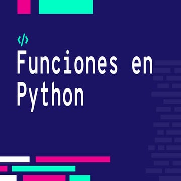 Clase 9 - Funciones de Python para programacion | PDF