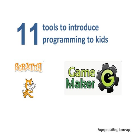 11 Programming tools for kids | PPT