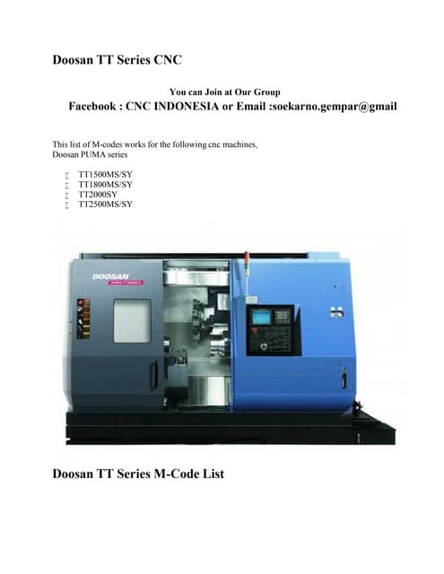Complete okuma lathe g and m codes | PDF