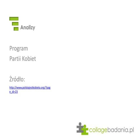 Program Partii Kobiet | PPT