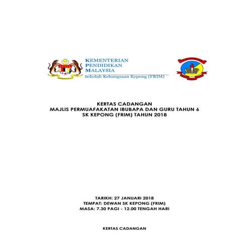 Program Pemuafakatan Ibubapa dan Guru Tahun 6 SKKF Tahun 2018 edited..docx
