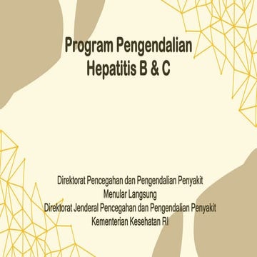 Program Pengendalian Hepatitis B & C | PDF