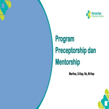 Program Perceptor dan Mentor di fasilitas pelayanan Kesehatan.pptx