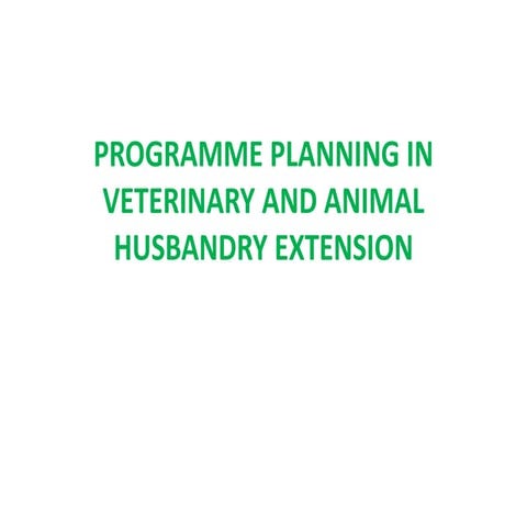 extension program planning ,meaning ,concept