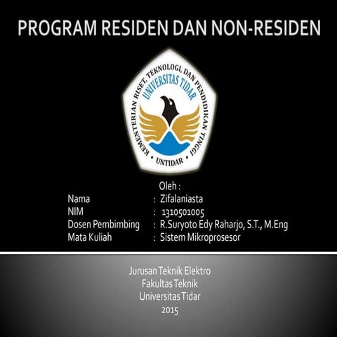 Program residen dan non residen | PPTX