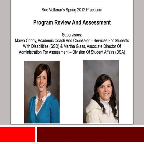 Program rvw and assessment pp final pres | PPT