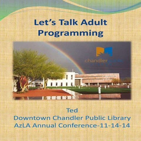 Big Talk From Small Libraries 2025: Background Engagement: Creating ...