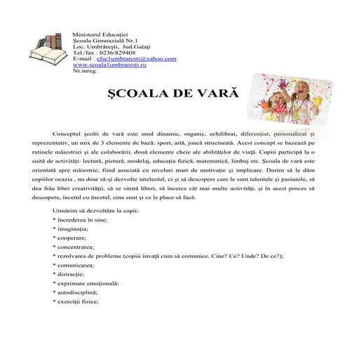 Program scoala de vara.docx
