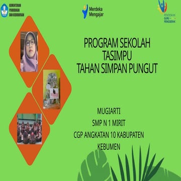 PROGRAM SEKOLAH SMP KECAMATAN MIRIT KEBUMEN | PPTX