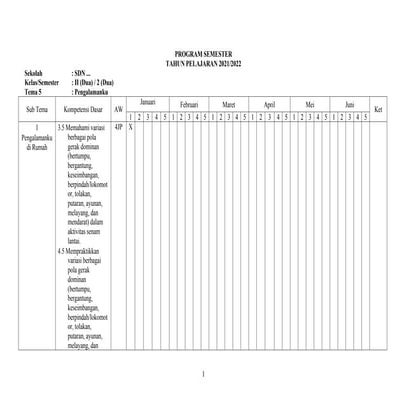 CONTOH PROGRAM SEMESTER 2 UNTUK KELAS 1.docx