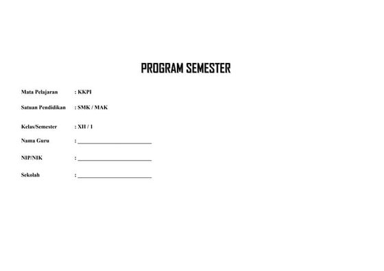 Promes kkpi berkarakter kelas x | PPT