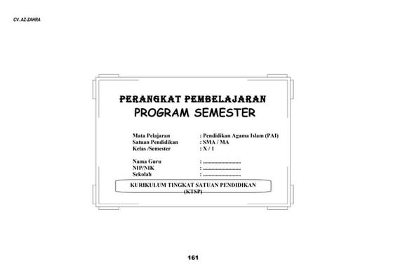 [5] program semester pai sma xi | PPT