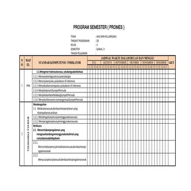 Desain Program tahunan dan program semester | PPTX