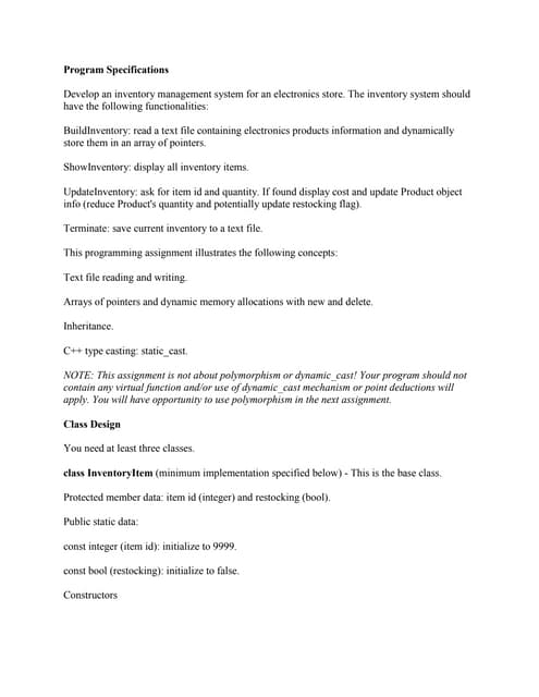 You are to write a C++ program to produce an inventory repor.pdf