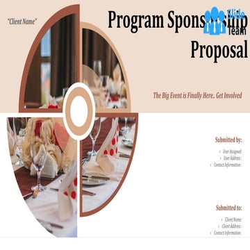 Program Sponsorship Proposal PowerPoint Presentation Slides | PDF
