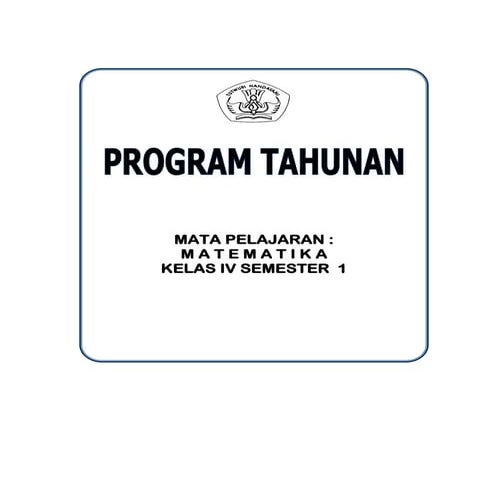 Program tahunan | DOCX