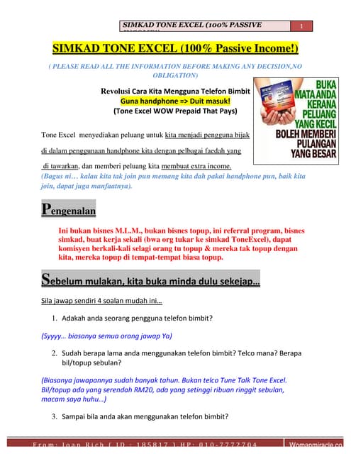 Tone Excel - Affiliate | PPT