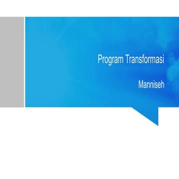 Program transformasi | PPTX