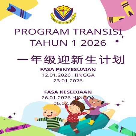 Program Transisi Tahun 1 2026: Persiapan dan Pelaksanaan PTTS 2.0 untuk ...